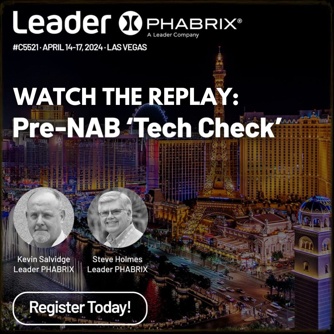 Leader PHABRIX NAB 24 Tech Check V2